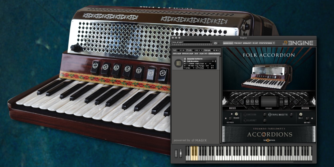 Accordions 2 - Single Folk Accordion | Best Service | bestservice.com | EN