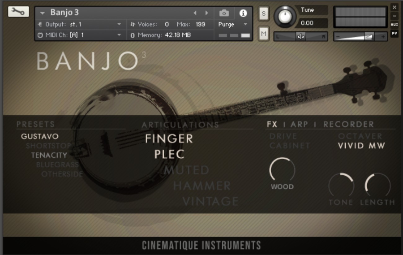 Banjo | Cinematique Instruments | bestservice.com | EN