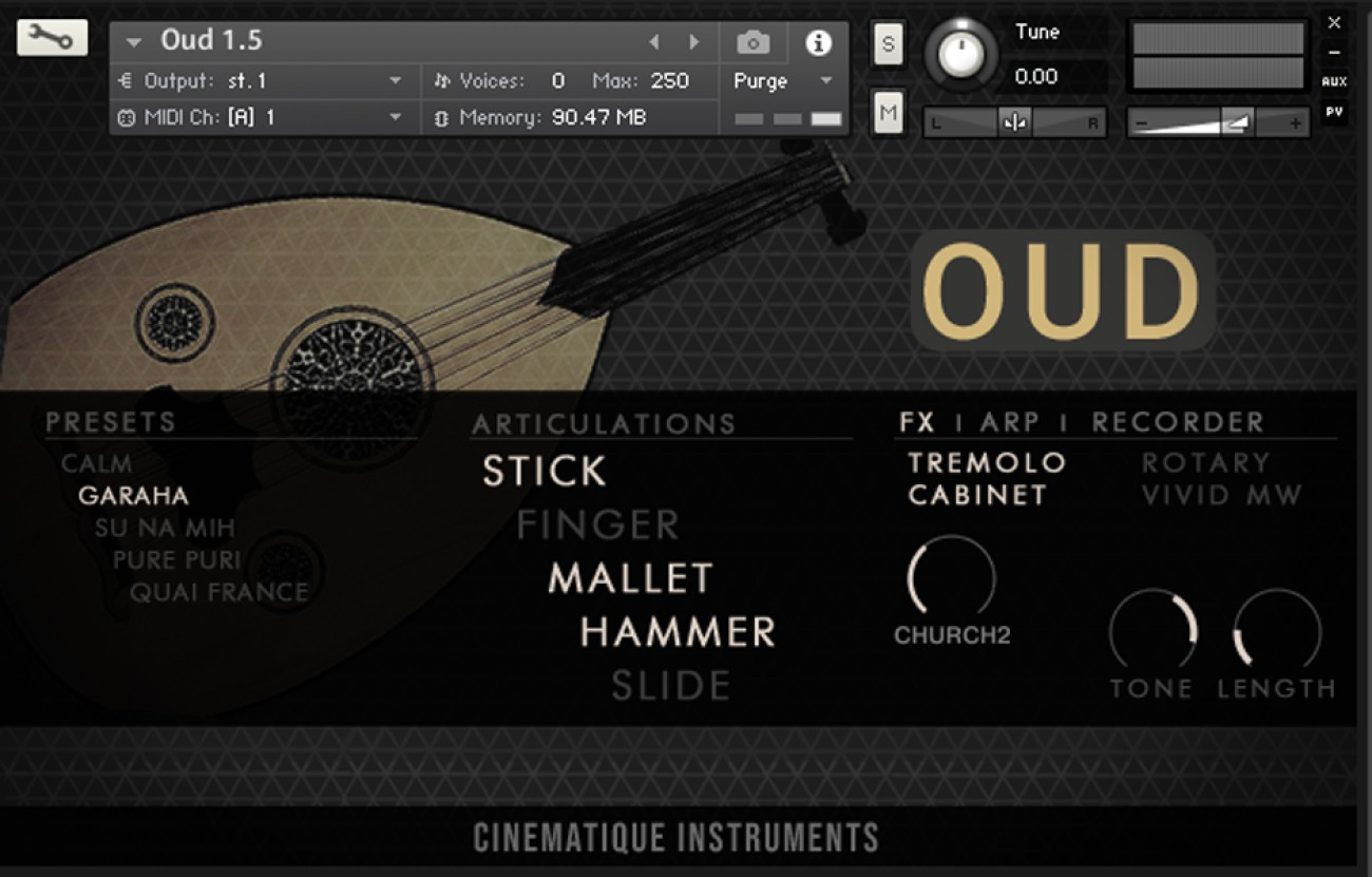 Oud | Cinematique Instruments | bestservice.com | EN