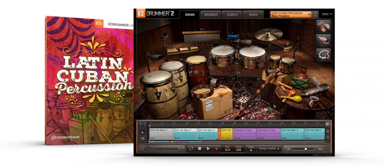 EZX Latin Cuban Percussion | Toontrack | bestservice.com | EN