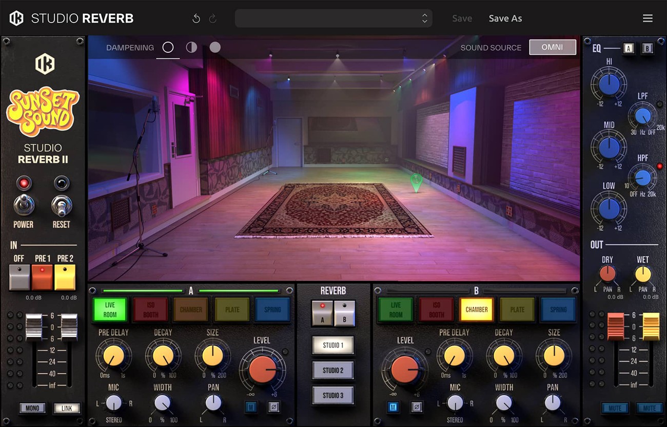 Sunset Sound Studio Reverb II | IK-Multimedia | bestservice.com | EN
