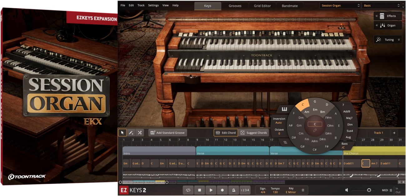 EKX Session Organ | Toontrack | bestservice.com | EN