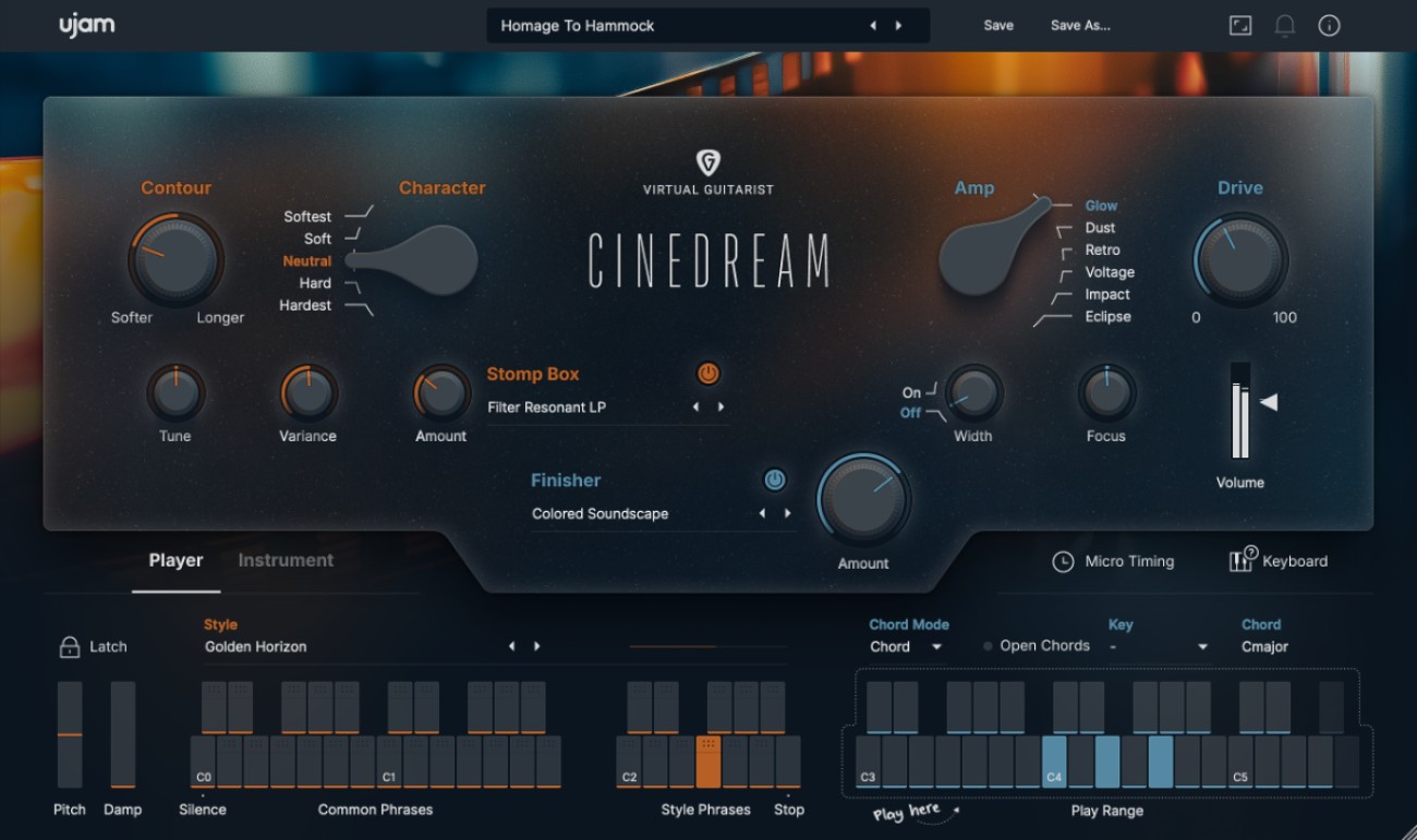 Virtual Guitarist Cinedream | UJAM Instruments | bestservice.com | EN