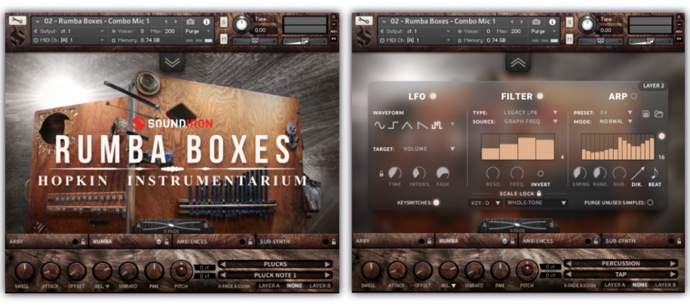 Hopkin Instrumentarium: Rumba Boxes | Soundiron | bestservice.com | EN