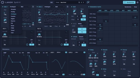 Synth X | LANDR | bestservice.com | EN