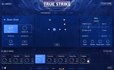 True Strike 1 Orchestral Percussion | Project SAM | bestservice.com | EN